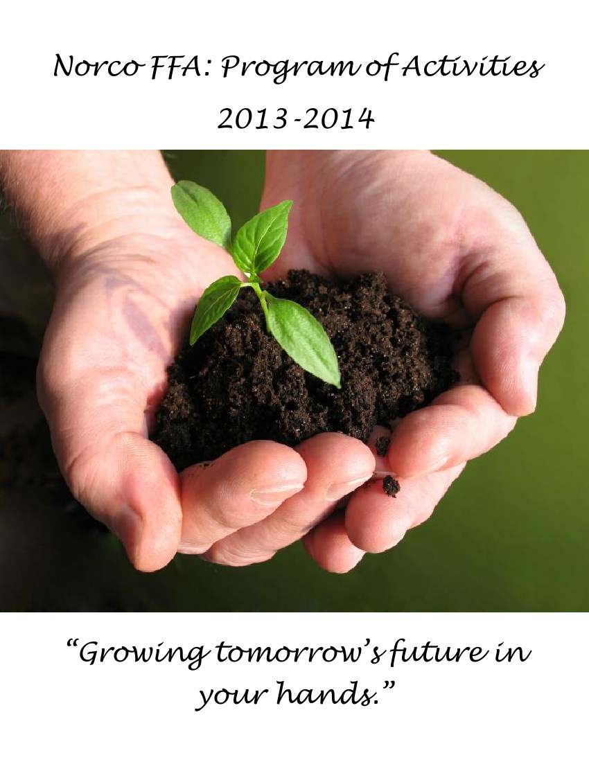 Norco FFA Program of Activities 2013-2014 by Robin Grundmeyer - Flipsnack