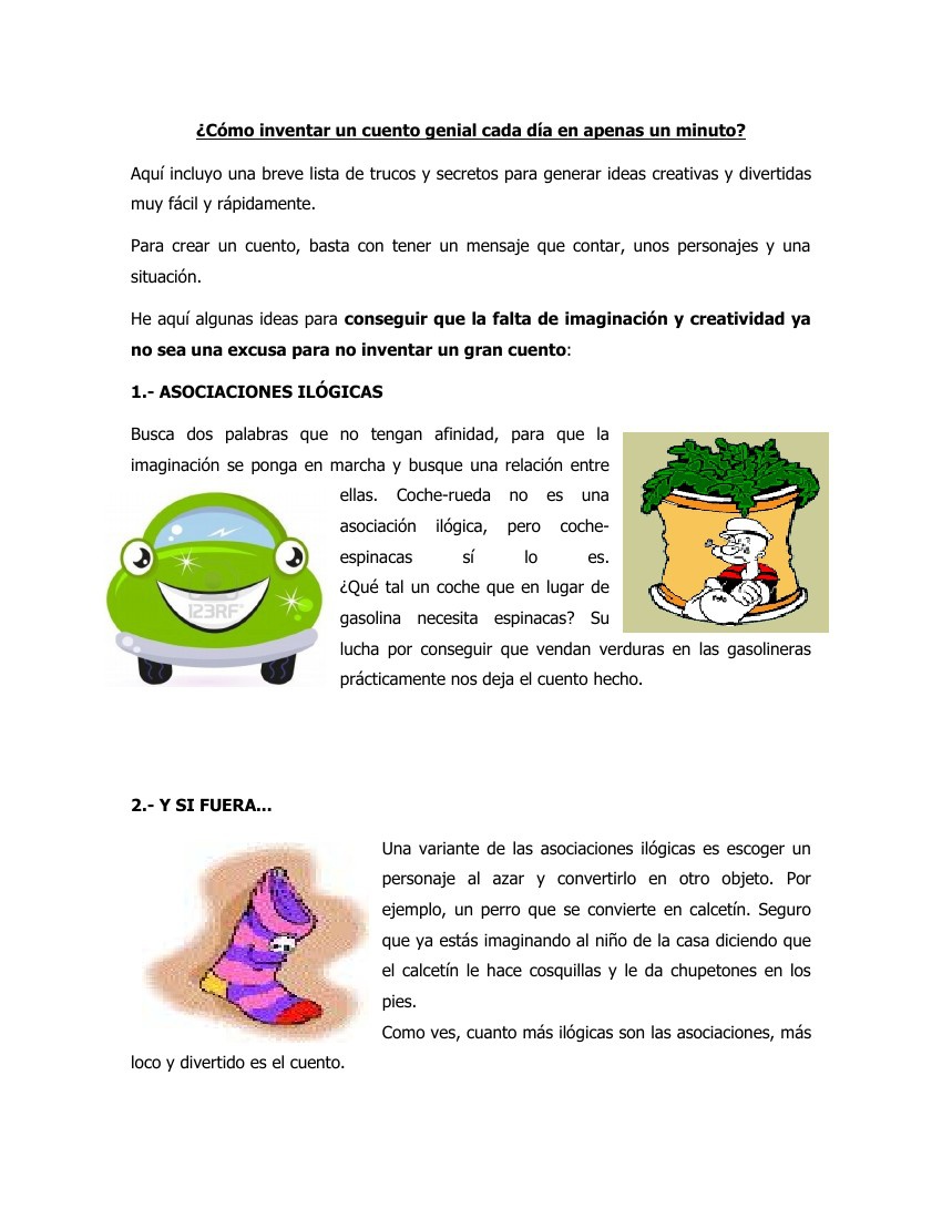 ¿Cómo inventar un cuento? by Bolaños Grau Karla - Flipsnack