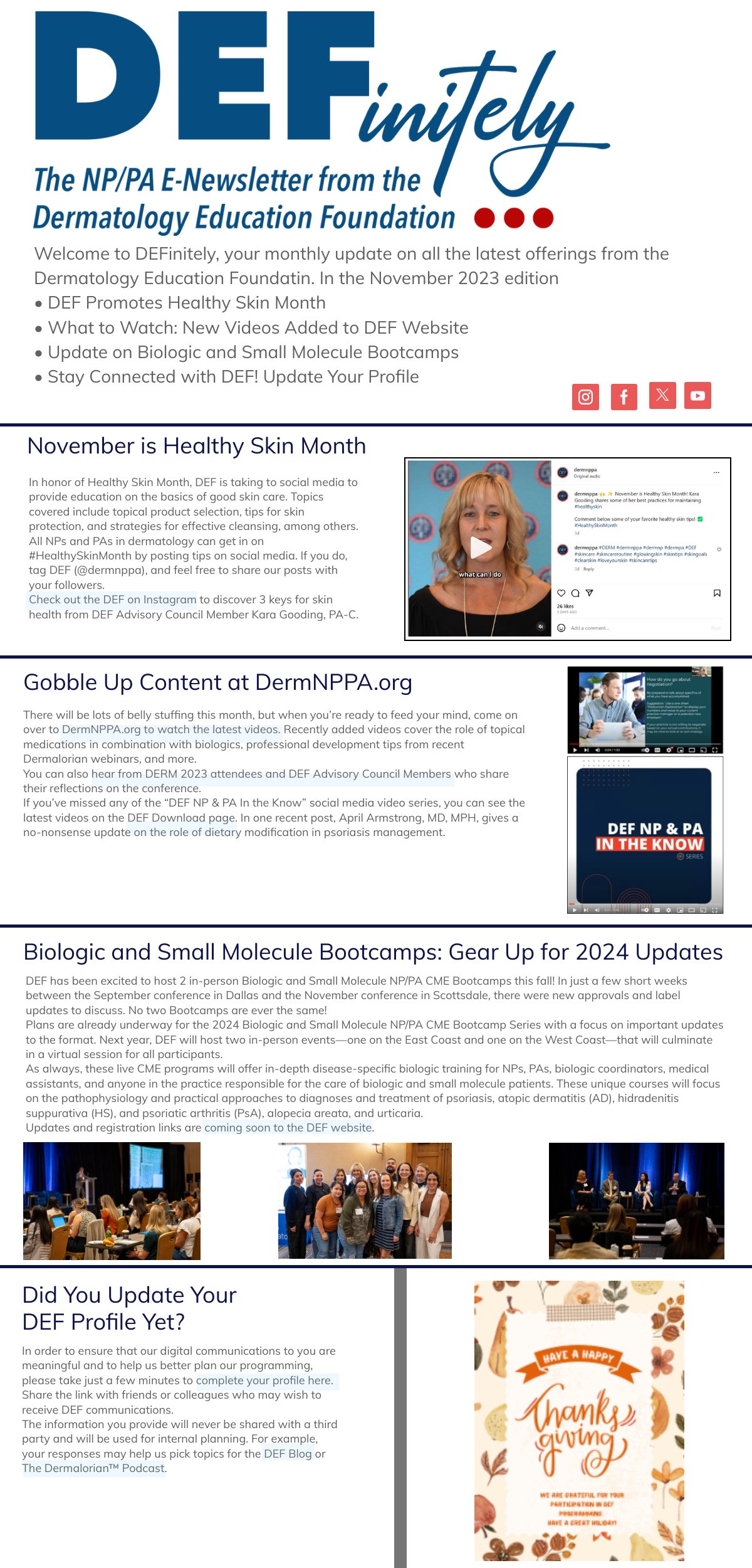 DEFinitely Enewsletter November 2023 by Paul Winnington - Flipsnack