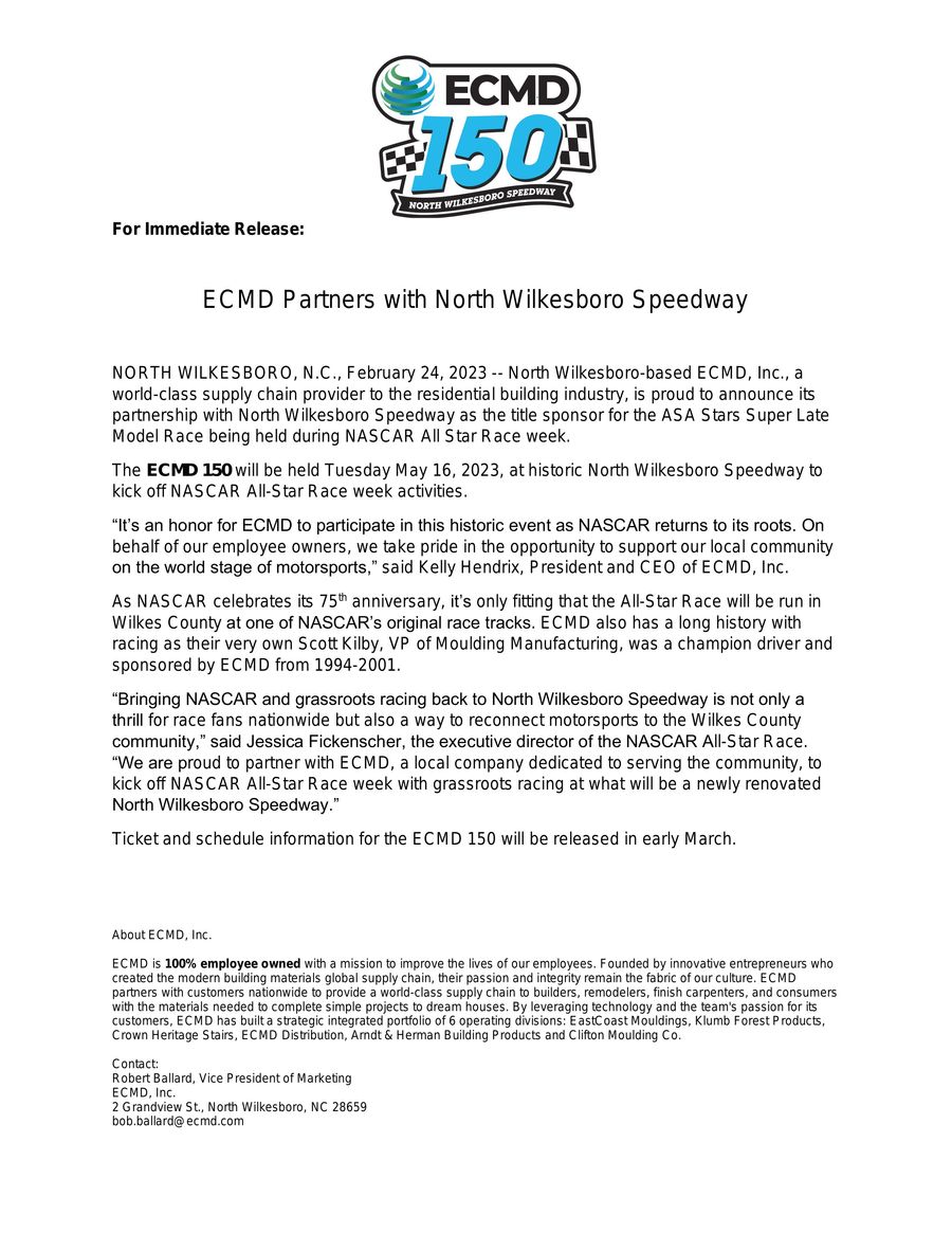 ECMD 150 Press Release by ECMD, Inc. - Flipsnack