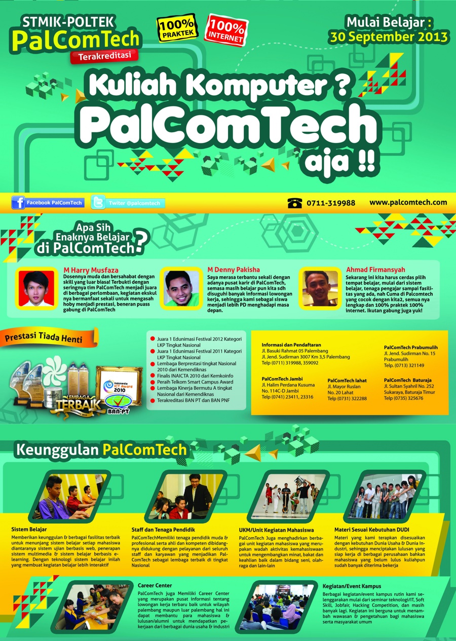 Brosur STMIK PalComTech 2013 by Jhonsen Syaftriandi - Flipsnack