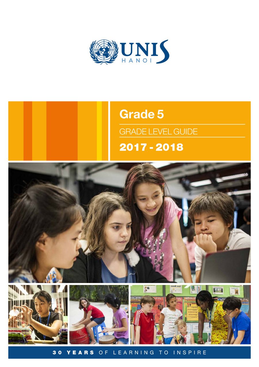 Grade 5 Curriculum Guide 2017-2018 by UNIS Hanoi - Flipsnack