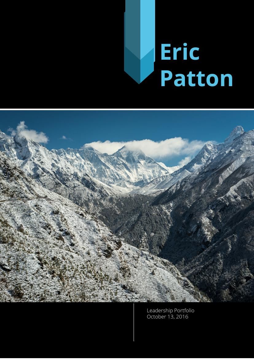 Eric Patton Leadership Portfolio by Eric Patton - Flipsnack