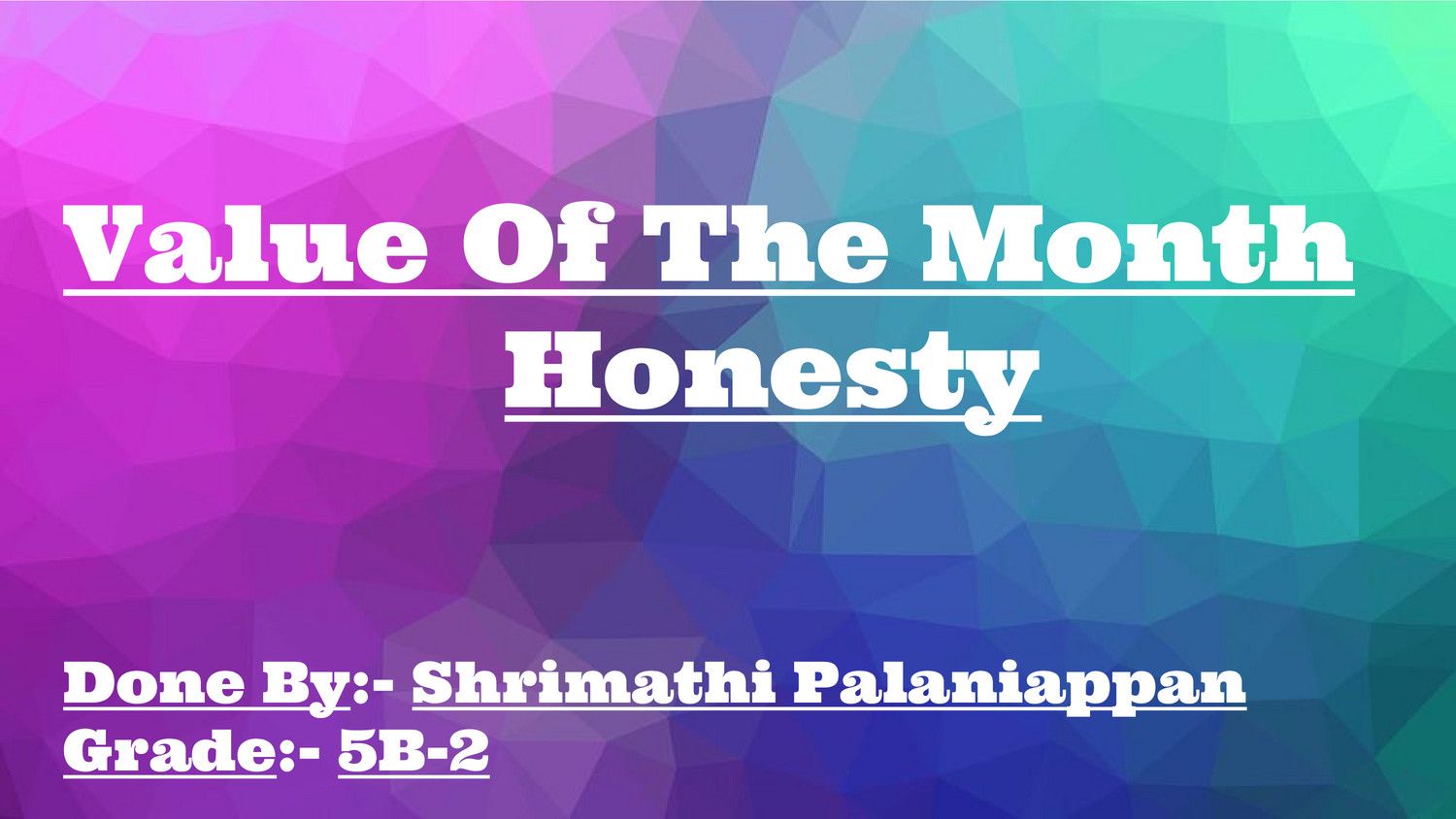Value Of The Month by Shrimathi... - Flipsnack