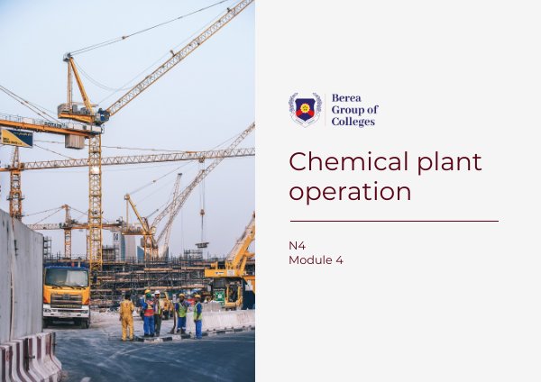 Chemical Plant Operation N4 Module 4 by E-Publishing - Flipsnack