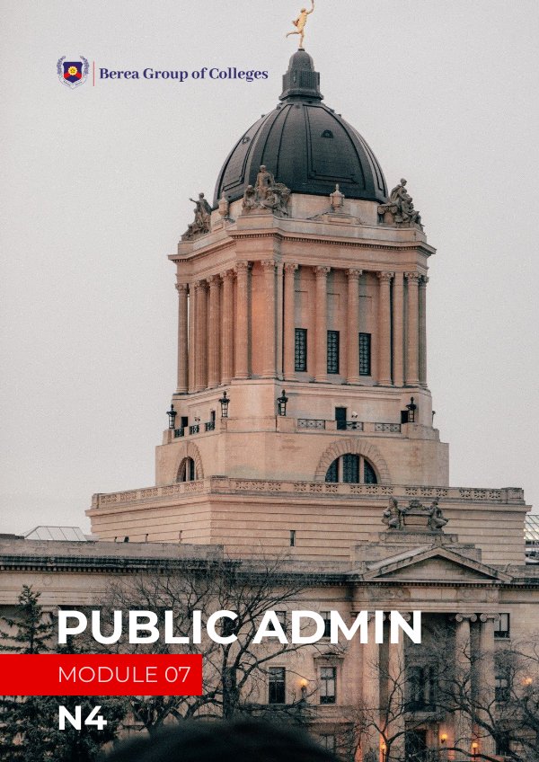 Public Administration N4 Module 7 by E-Publishing - Flipsnack