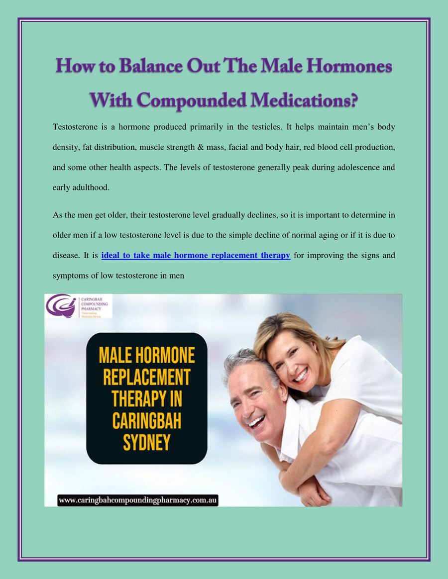 How to Balance Out Male Hormones With Compounded Medications by Allen ...