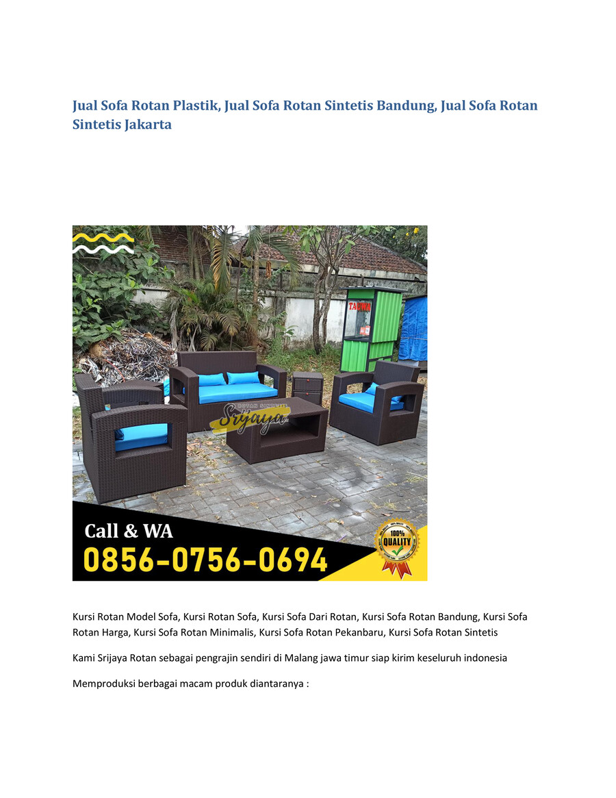 Jual Sofa Rotan Plastik by robin - Flipsnack