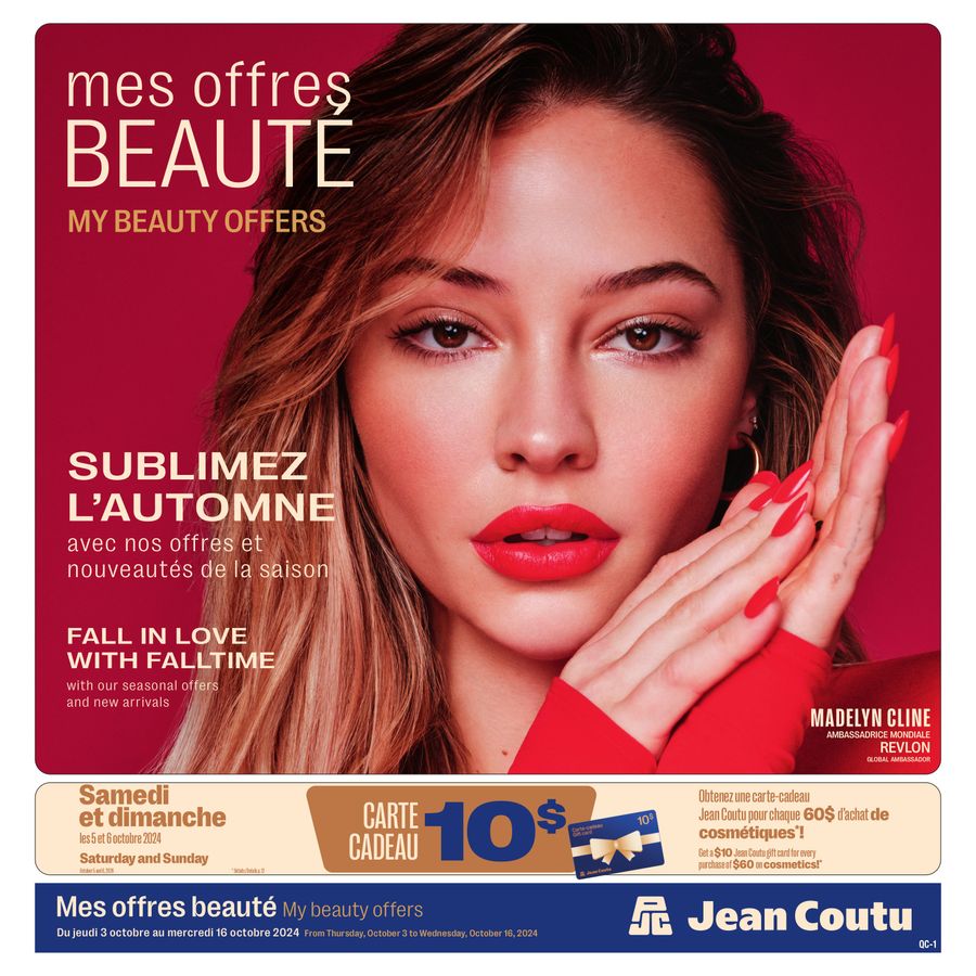 Évenement your partner in beauty 3 octobre, 2024 by Jean Coutu