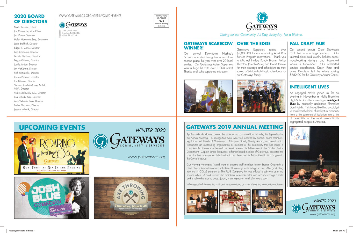 Gateways-Newsletter-Winter 2020 by Deborah Tighe - Flipsnack