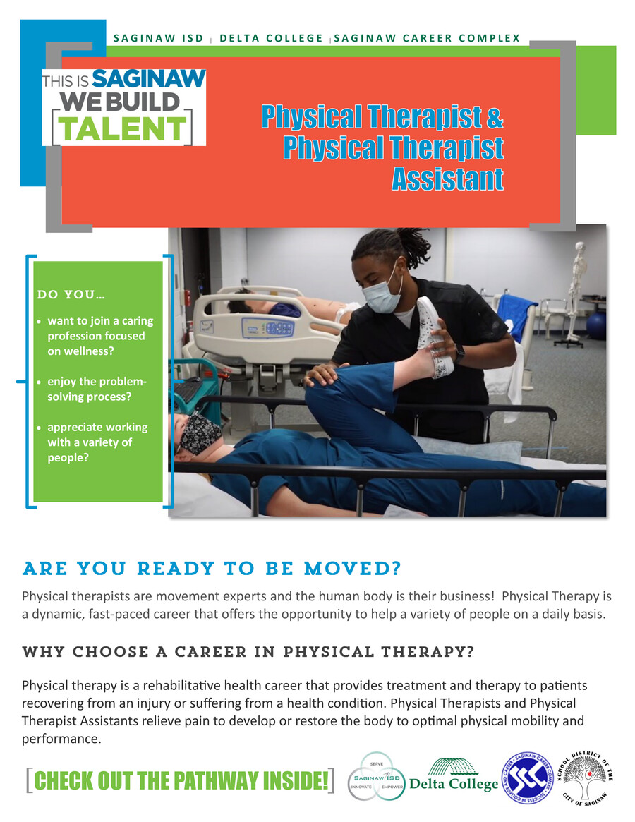 Marshall Plan Physical Therapist/PTA Career Pathway Brochure by Lindsay ...