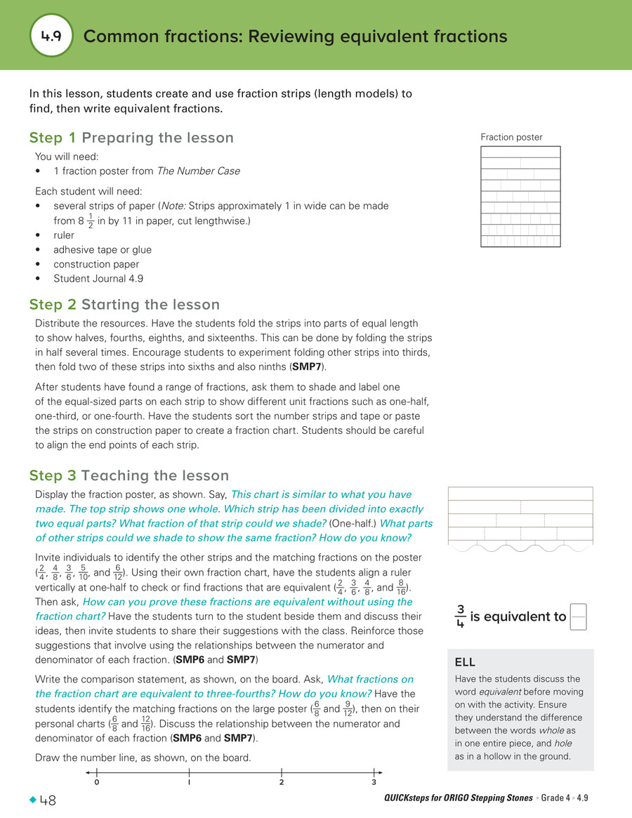Grade 4 4.9 Reviewing Equivalent Fractions by ORIGO Education - Flipsnack