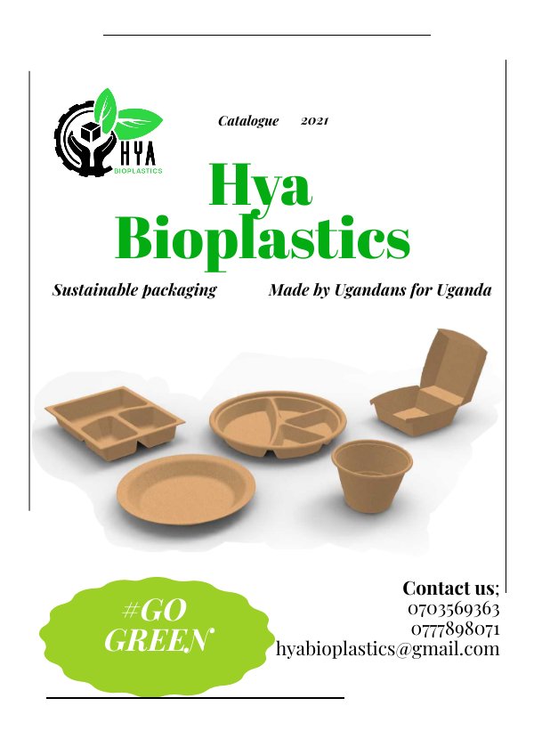Hya Bioplastics Product Catalogue by Mark Musinguzi - Flipsnack