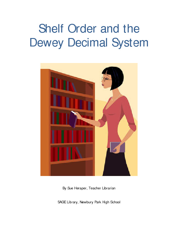 Shelf Order and the Dewey Decimal System by Sue Heraper - Flipsnack