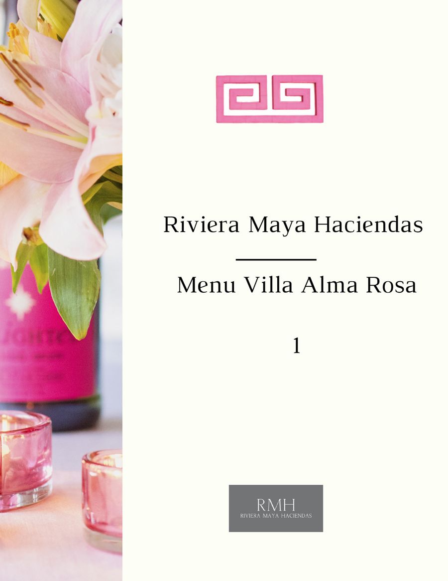 MENU - Villa Alma Rosa by Marketing - Flipsnack