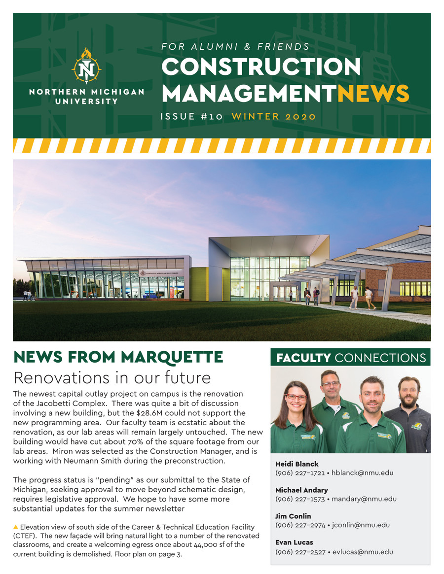 NMU Construction Management Newsletter Jan 2020 by Northern... - Flipsnack