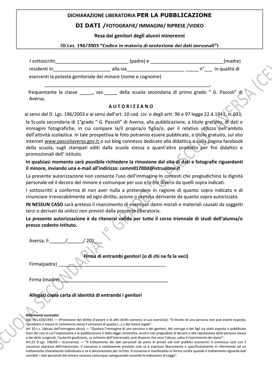 2017-2018-modulo-liberatoria-foto-video (1) by SILVANA MINUCCI - Flipsnack