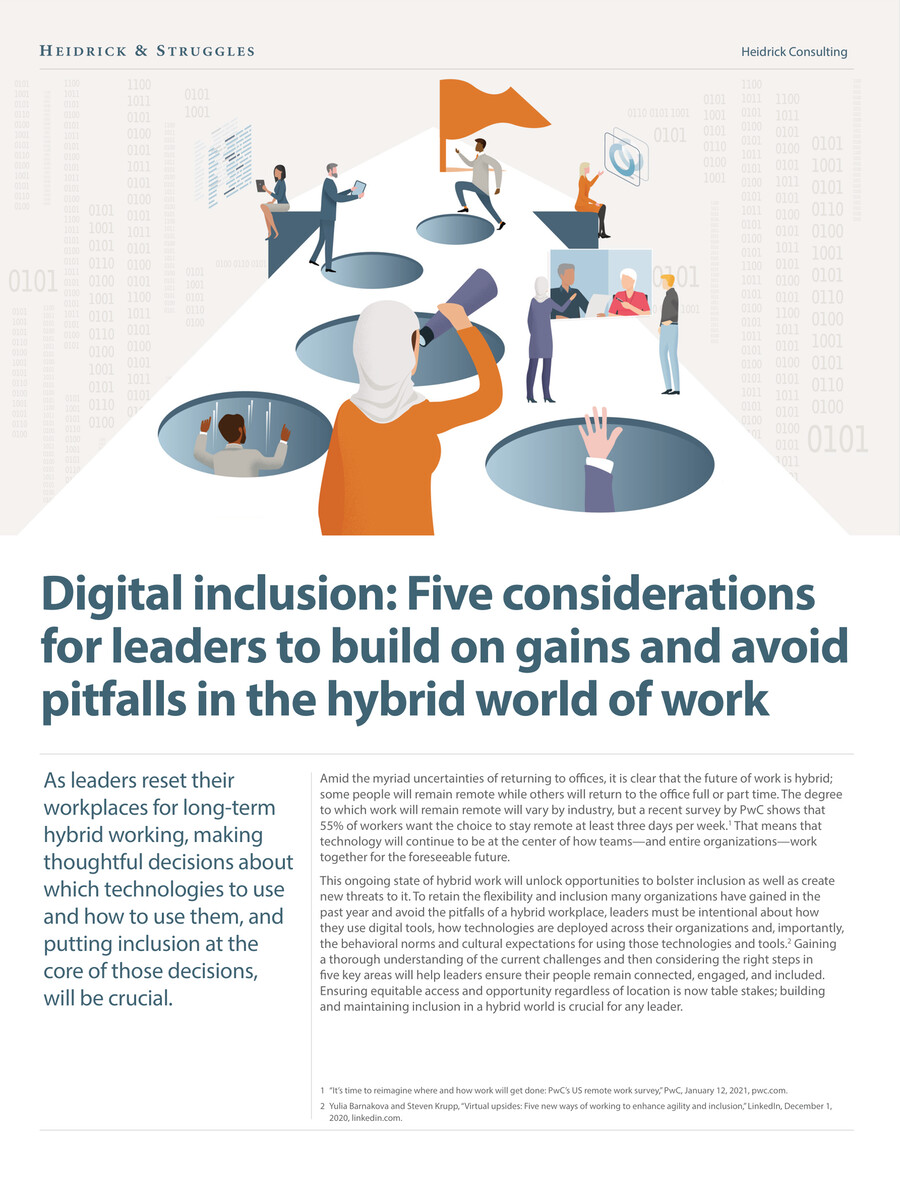 Digital inclusion: Five considerations for leaders to build on by ...