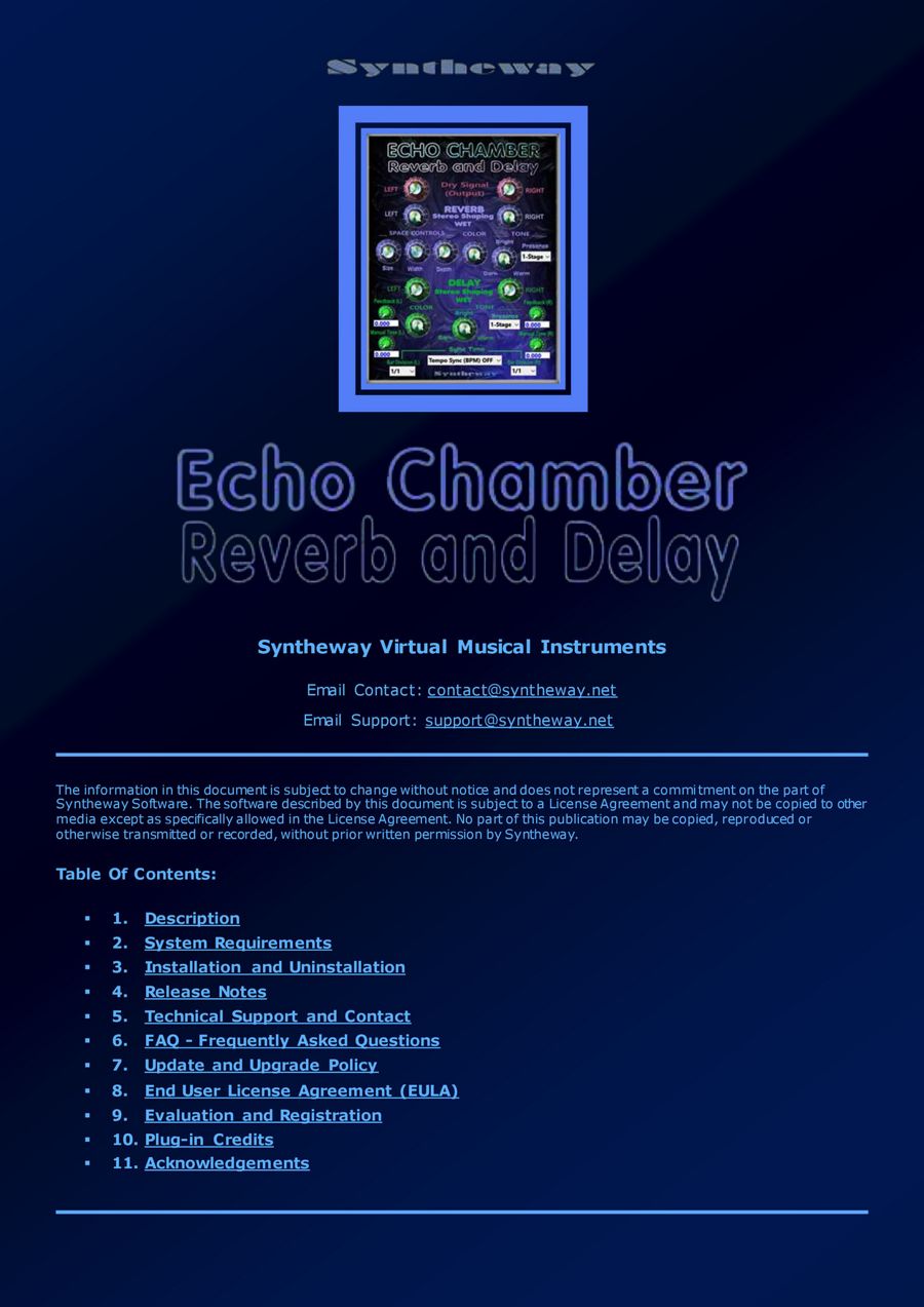 Echo Chamber Reverb and Delay Effect VST + VST3 Plugins for by ...