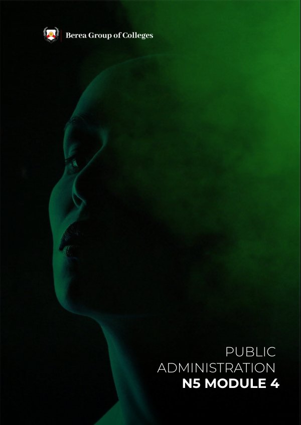 Public Administration N5 Module 4 by E-Publishing - Flipsnack