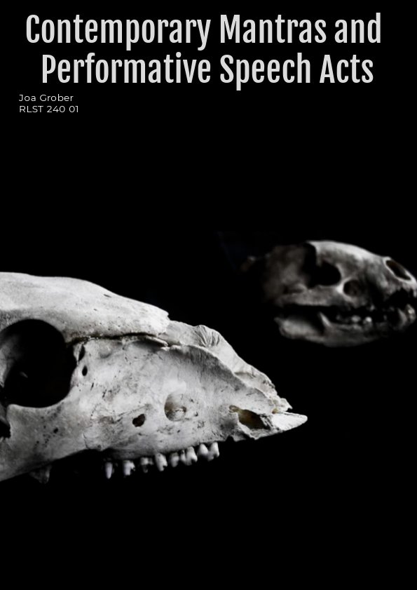 Contemporary Mantras and Performative Speech Acts by joa - Flipsnack