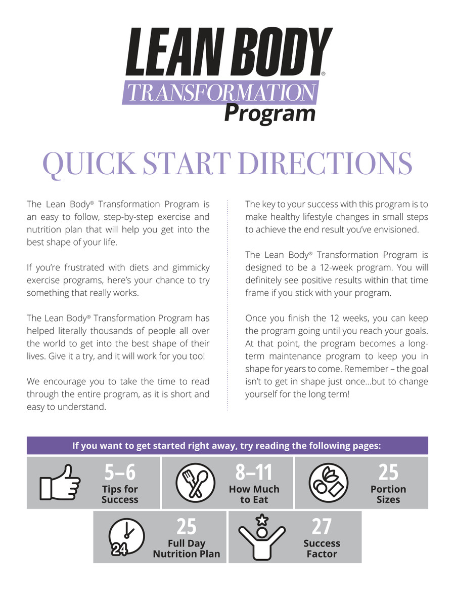 Lean Body Transformation Guide - Women by Martin Shepeard - Flipsnack