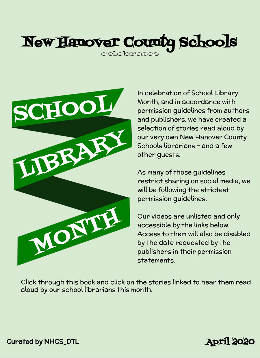 NHCS Celebrates School Library Month 2020 by jtimken - Flipsnack