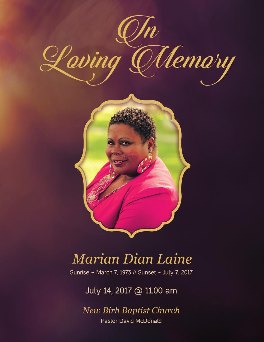 In Loving Memory Funeral Program by Michael Taylor - Flipsnack