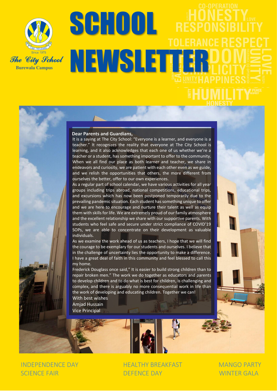 The City School Newsletter 2020-21 by Waleed Mirza - Flipsnack