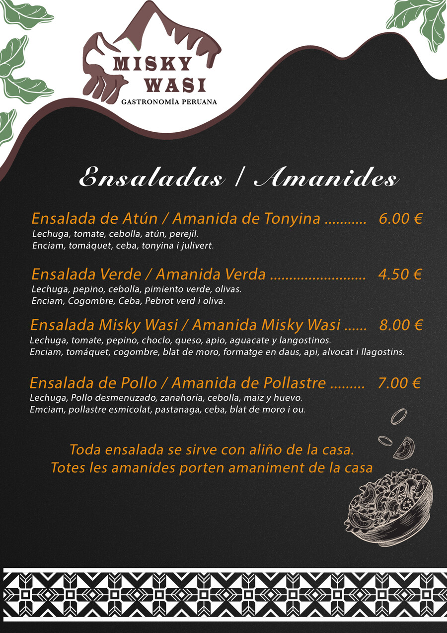 MENU MISKY WASI by Misky Wasi - Flipsnack