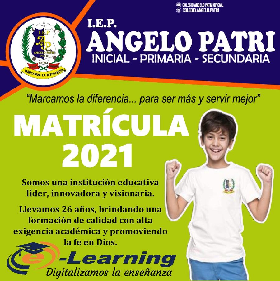 COLEGIO ANGELO PATRI-MATRÍCULA 2021 by Jesús12 FGP - Flipsnack