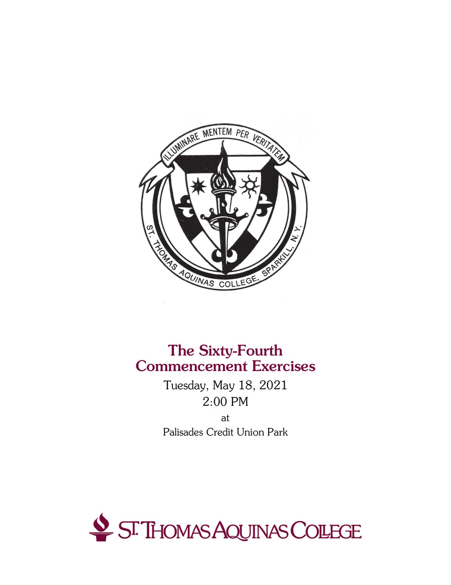 St. Thomas Aquinas College 2021 Commencement Program by STAC News ...