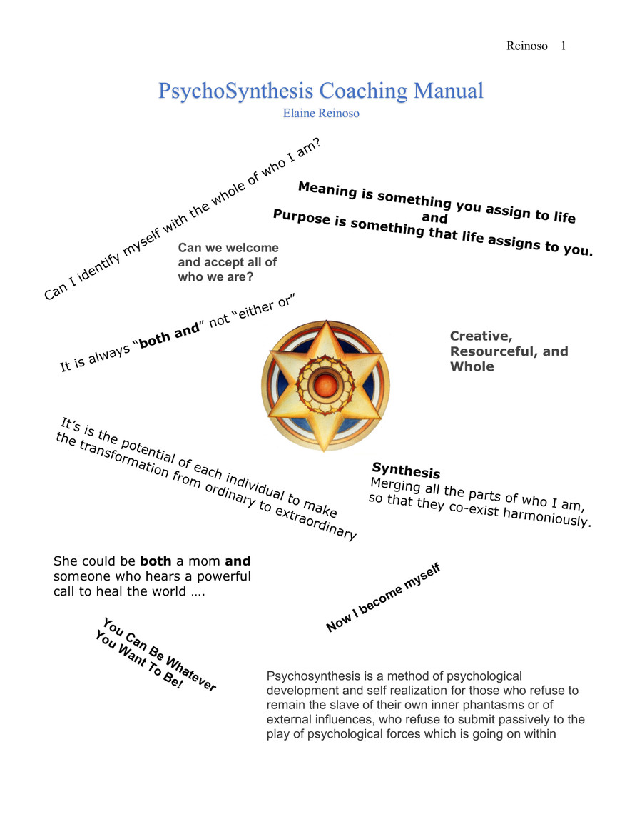 PsychoSynthesis-CoachingManual-ElaineReinoso by elainereinoso - Flipsnack
