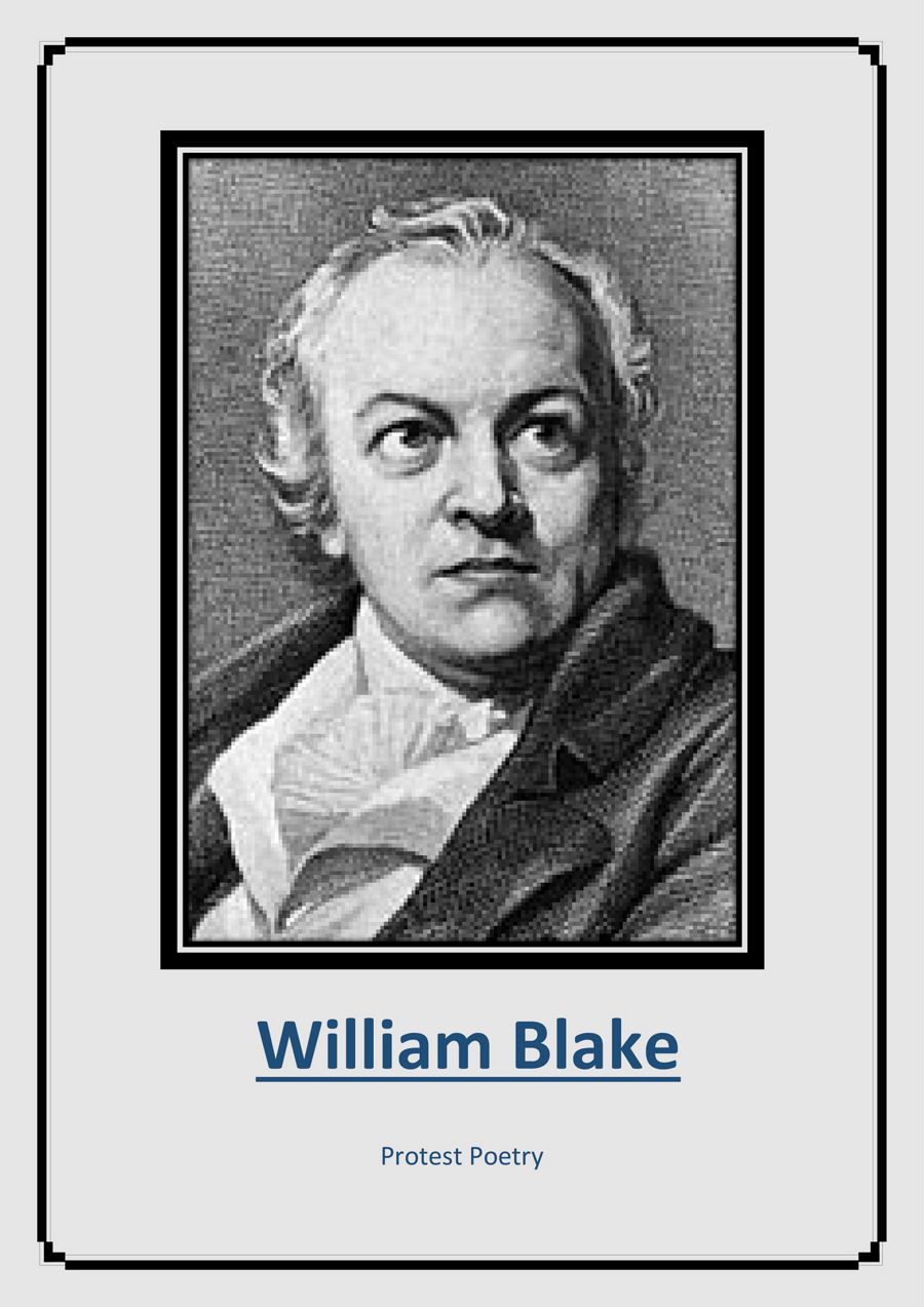 William Blake Protest Poetry Booklet by nickg0108 - Flipsnack