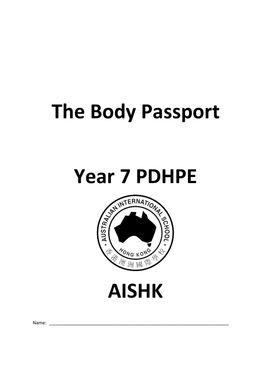 The Body Passport by ellispdhpe - Flipsnack