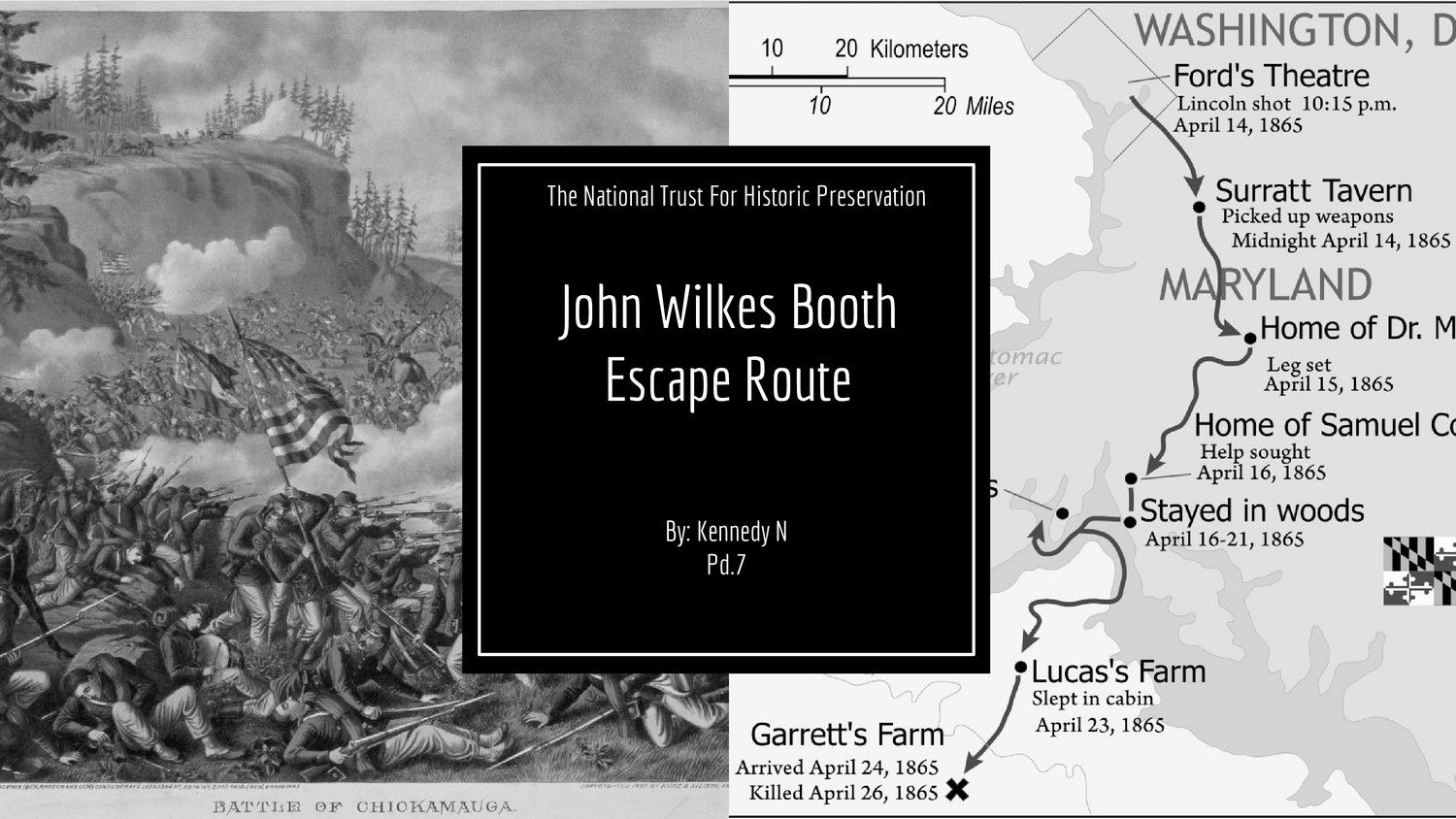 John Wilkes Booth Escape Route by Kennedy Nieves - Flipsnack
