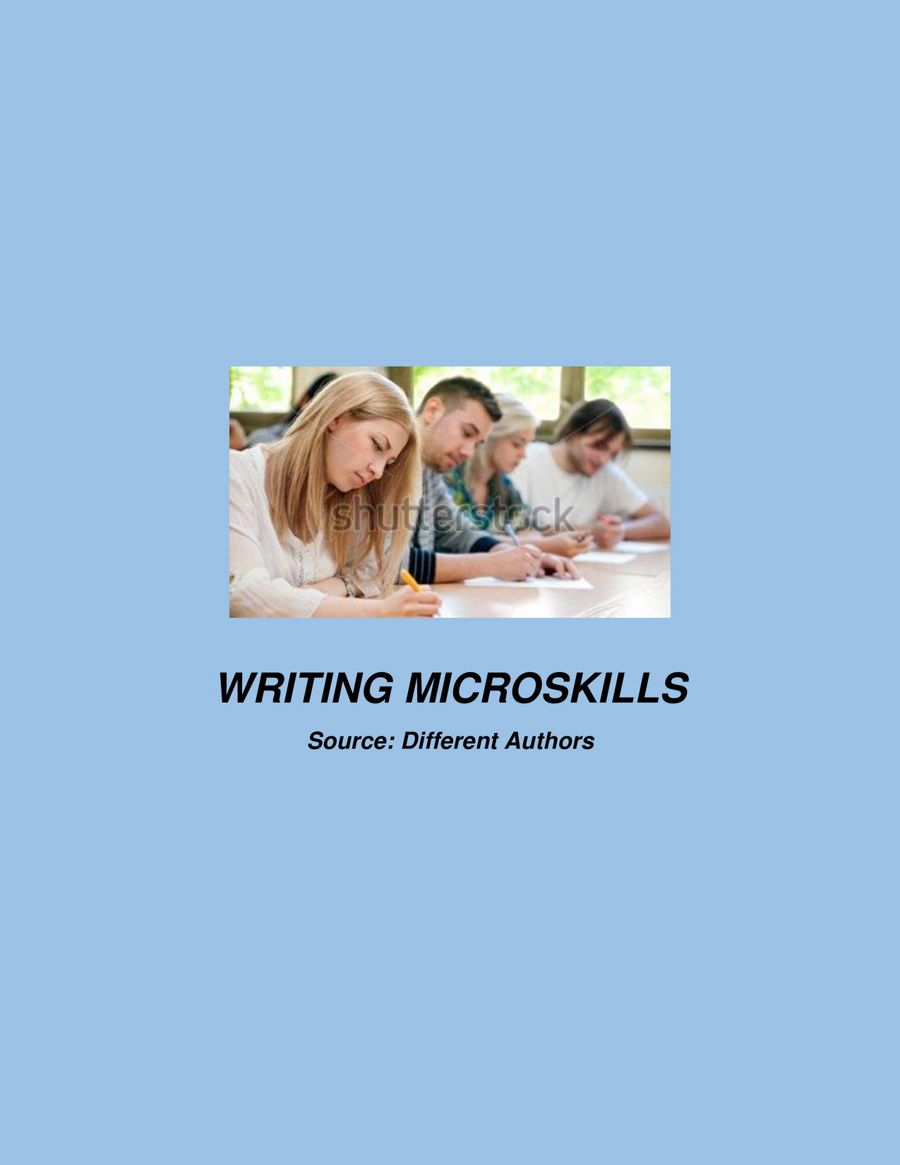 WRITING MICROSKILLS-1 by Guillermina Ocampo - Flipsnack