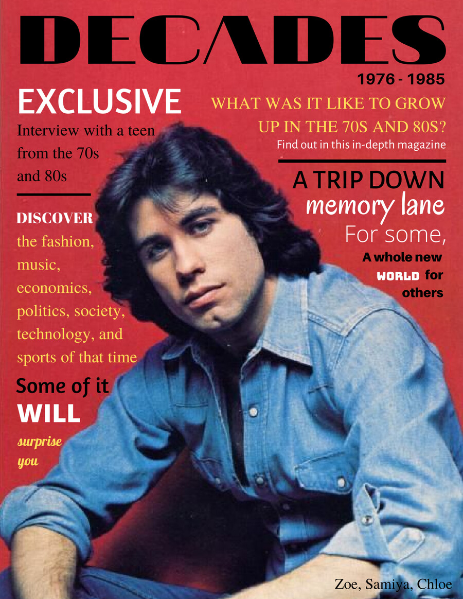 Decades magazine cover page by zo - Flipsnack