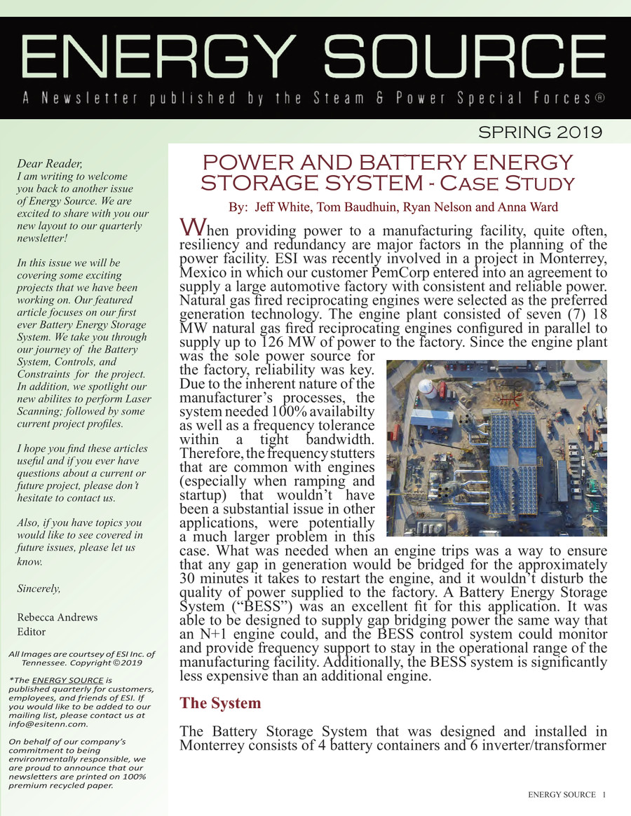 ESI Digital Energy Source Newsletter - Spring 2019 by ESI Inc. of ...