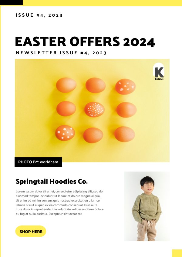 Interactive Easter Offers Newsletter Template by Flipsnack templates ...