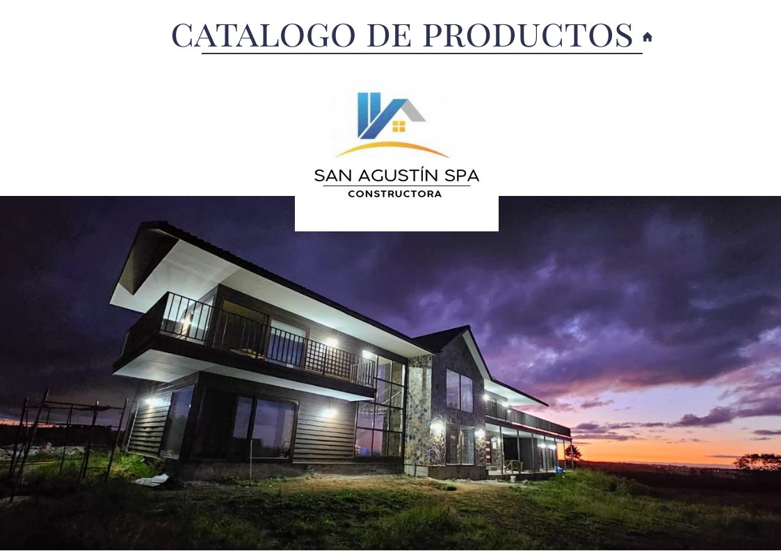 CATALOGO DE PRODUCTOS CONSTRUCTORA SAN AGUSTÍN SPA by Geraldine Maldonado - Flipsnack