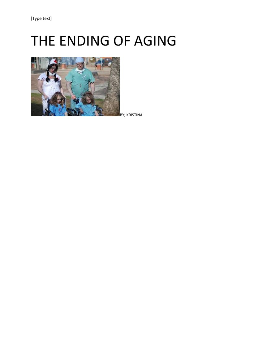 The End Of Aging by † - Flipsnack