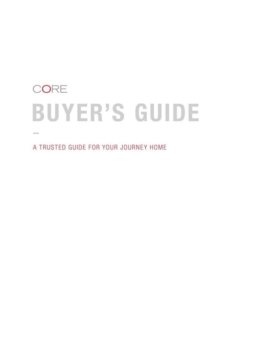 CORE Buyer's Guide by CORE