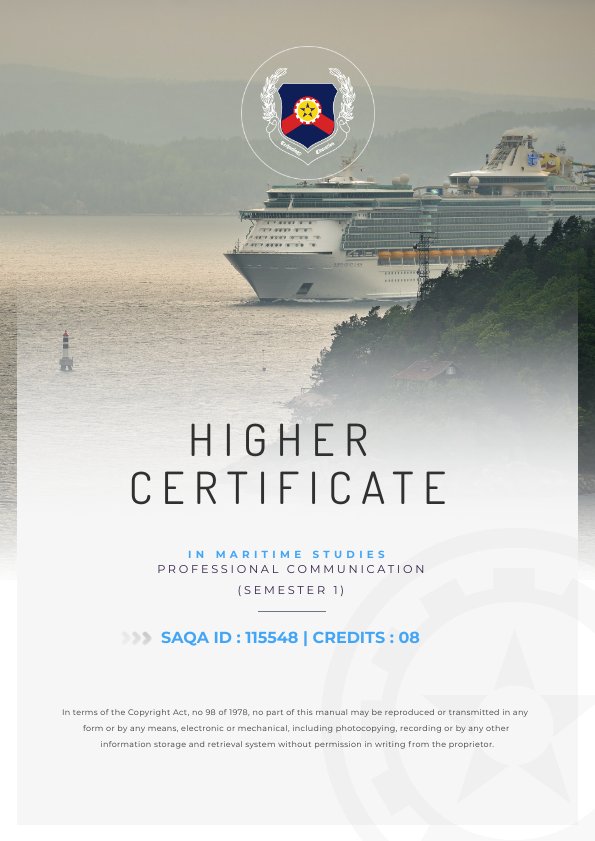 MARITIME PROFESSIONAL COMMUNICATION by E-Publishing - Flipsnack