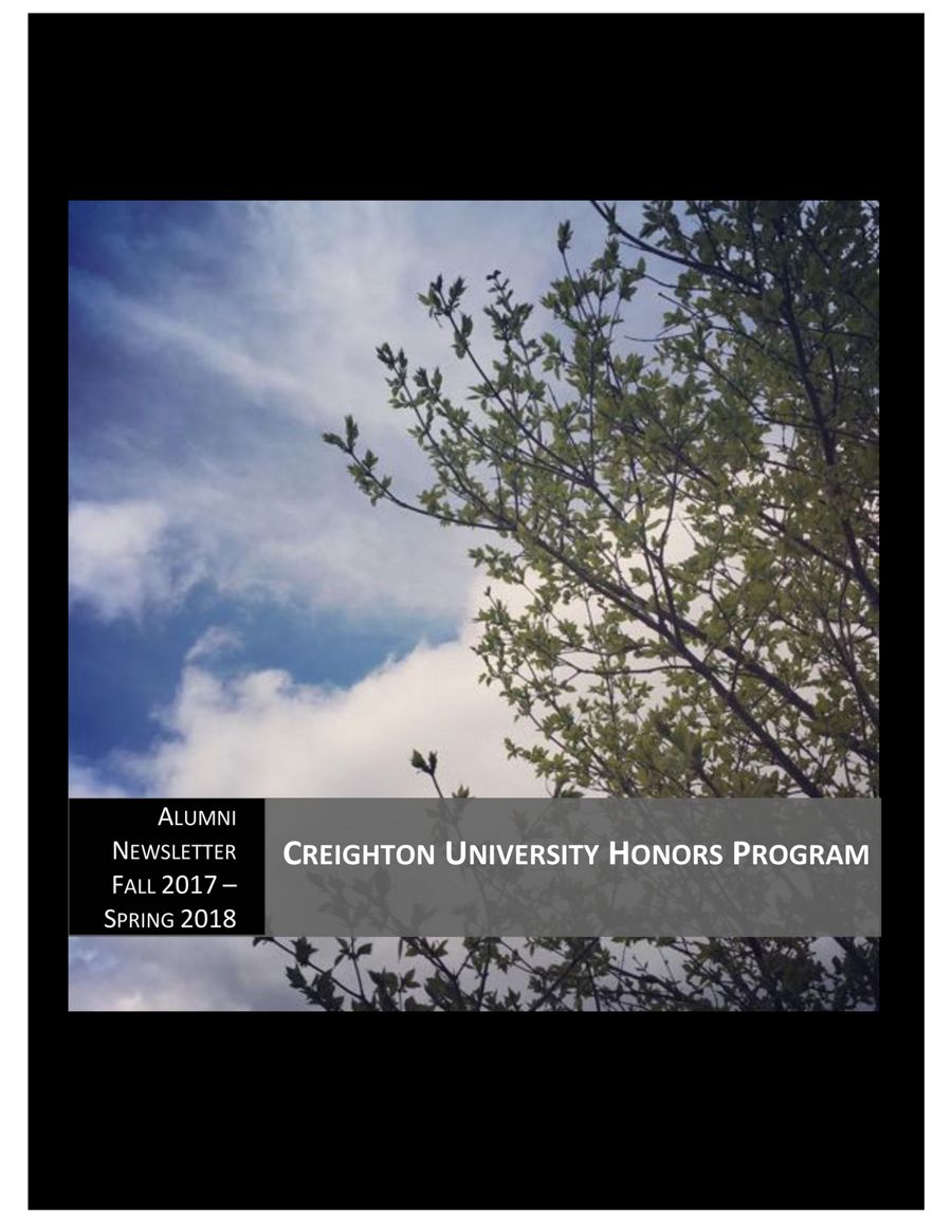 Creighton Honors Program Alumni Newsletter 2017 - 2018 by... - Flipsnack