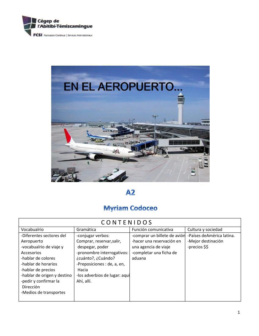 Clase,"en el Aeropuerto" by Myriam - Flipsnack