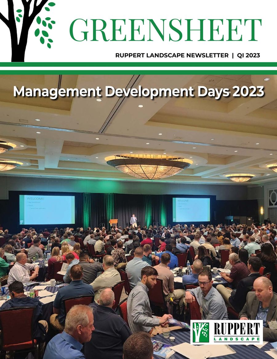 Q1 2023 Greensheet by Ruppert Landscape - Flipsnack