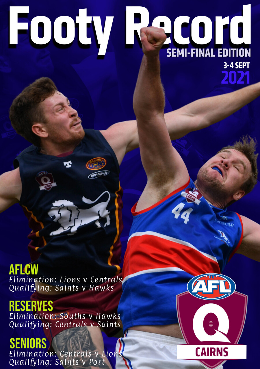 Footy Record Semi Final 2021 by AFLCairns - Flipsnack