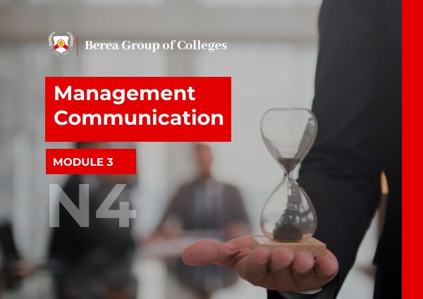 Management Communication N4 Module 3 by E-Publishing - Flipsnack