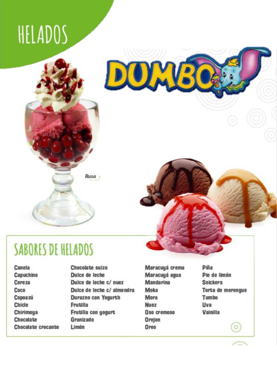 Menú Heladería Dumbo by Talemto Urbano - Flipsnack